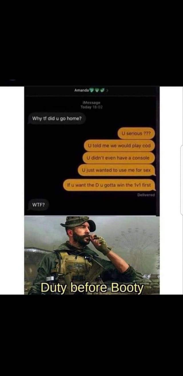 DUTY OR BOOTY? | Scrolller