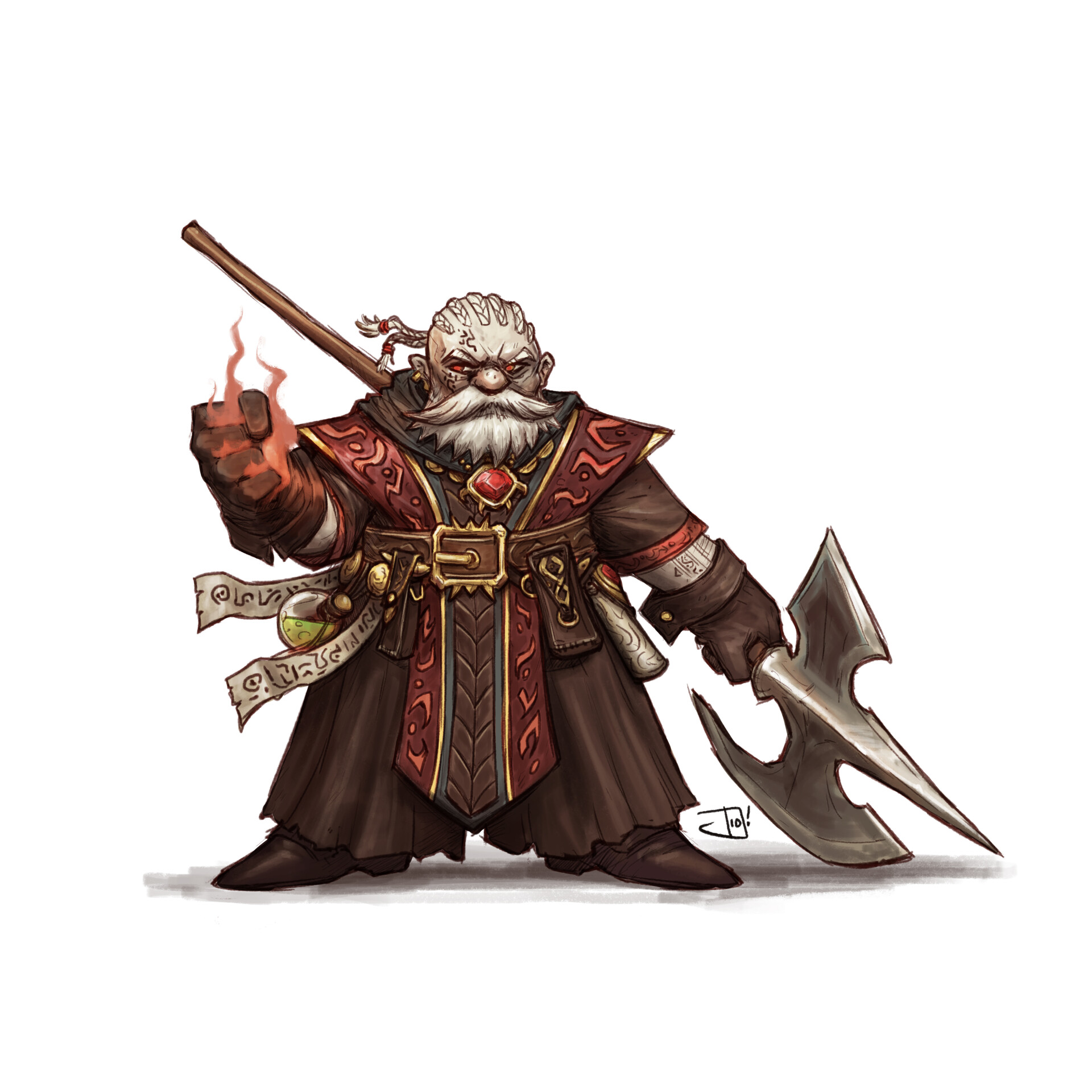 Dwarf Wizard by Dio Mahesa | Scrolller