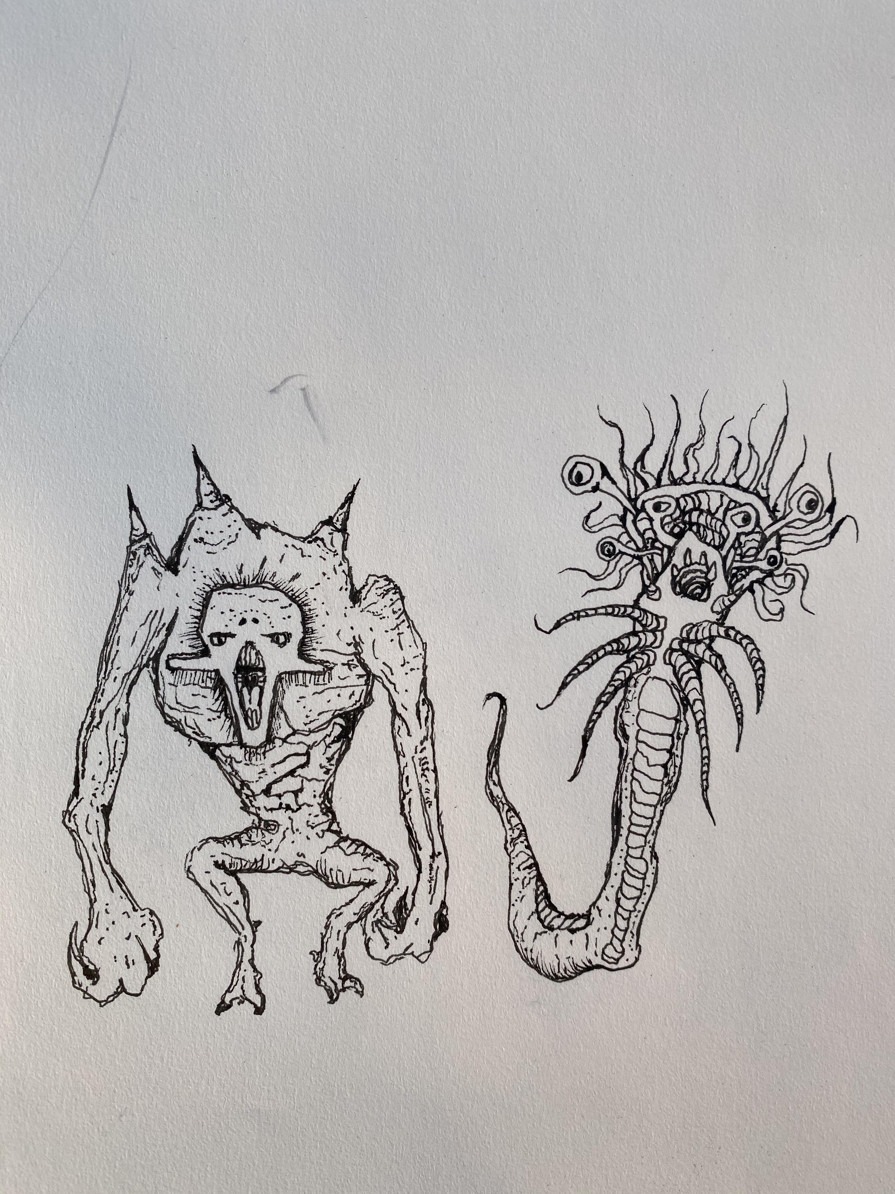 Egg-brain and wormy guy | Scrolller