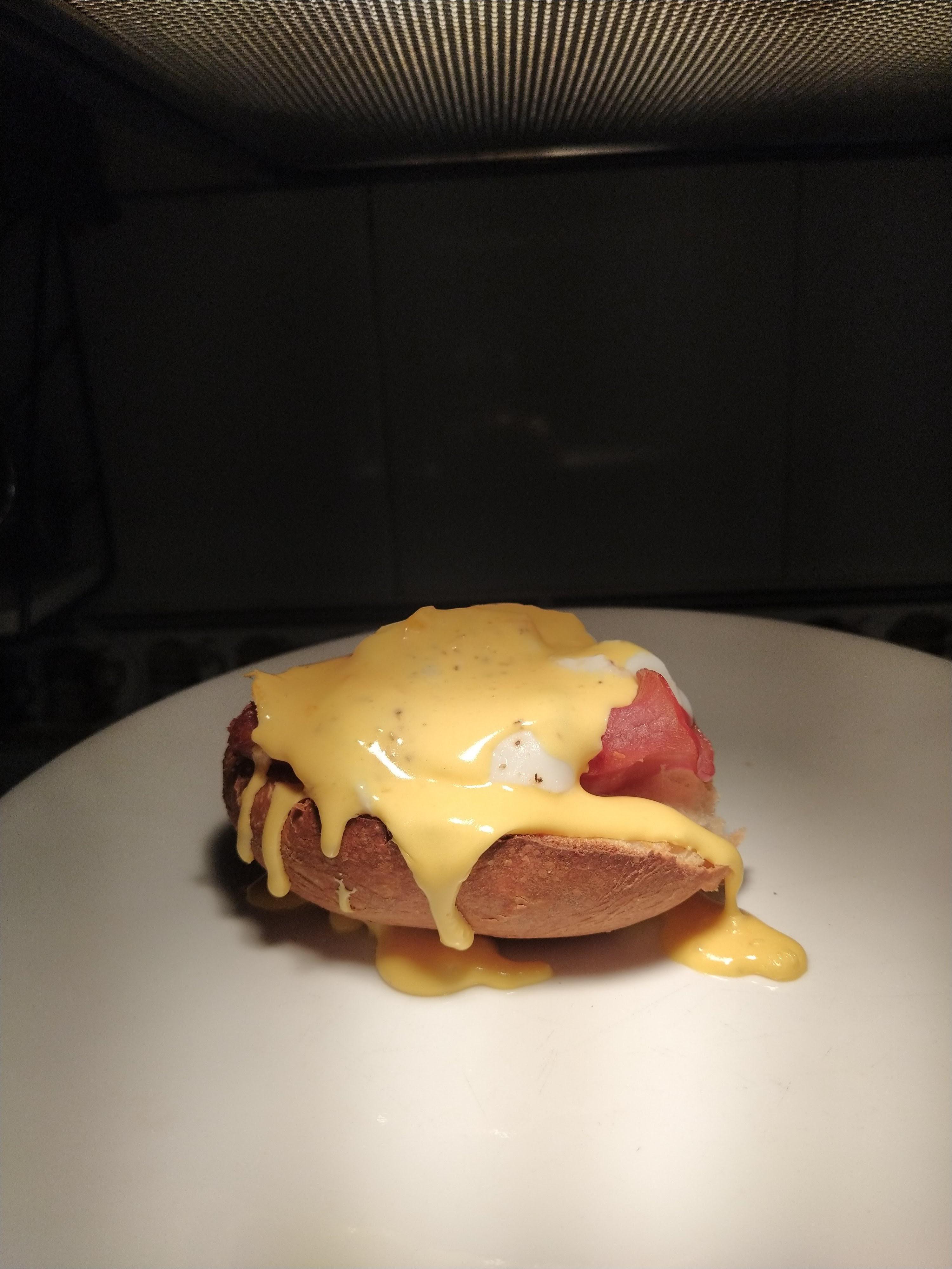 Eggs Benedict. First time making Hollandaise sauce. | Scrolller