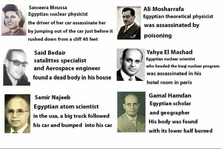 Egyptian scientists assassinated by the mossad | Scrolller