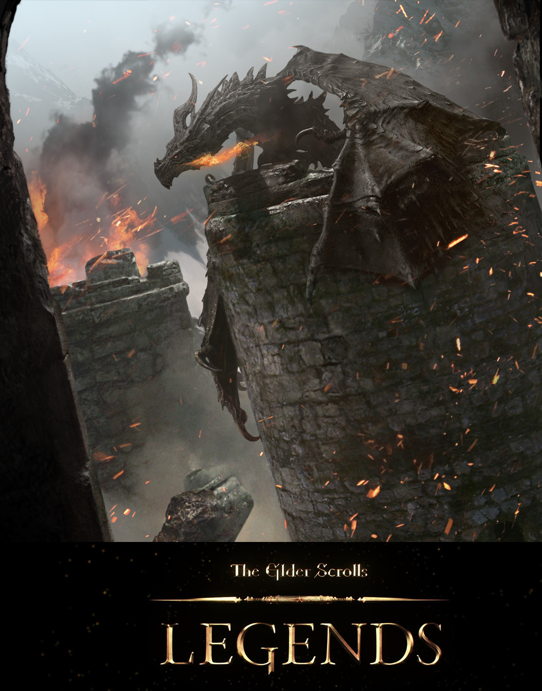 Elder Scrolls Legends: Alduin by Brad Rigney | Scrolller