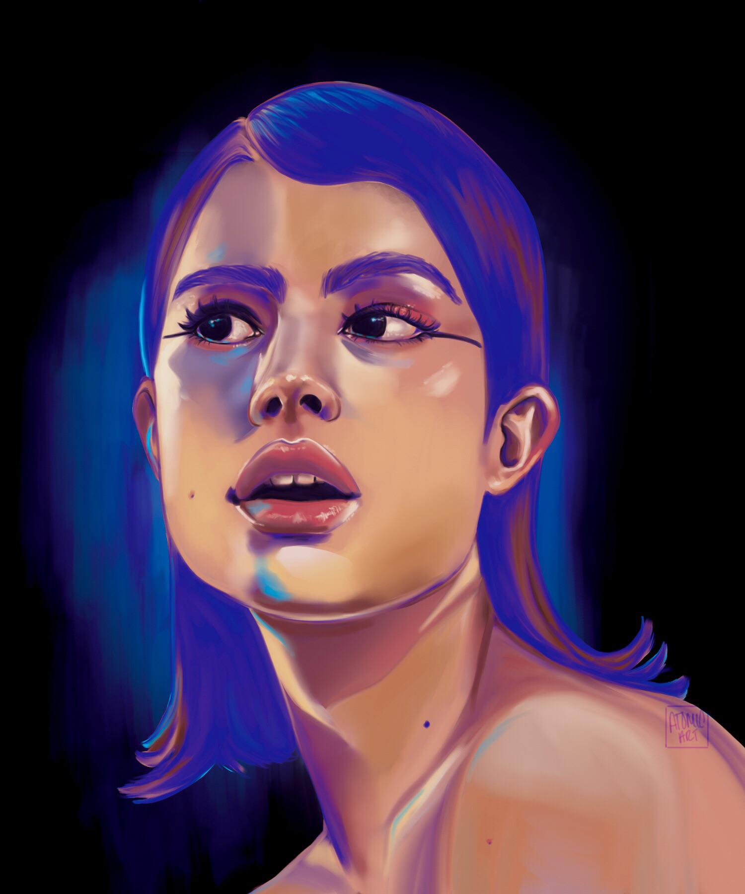 Electric Indigo, me, digital, 2020 | Scrolller