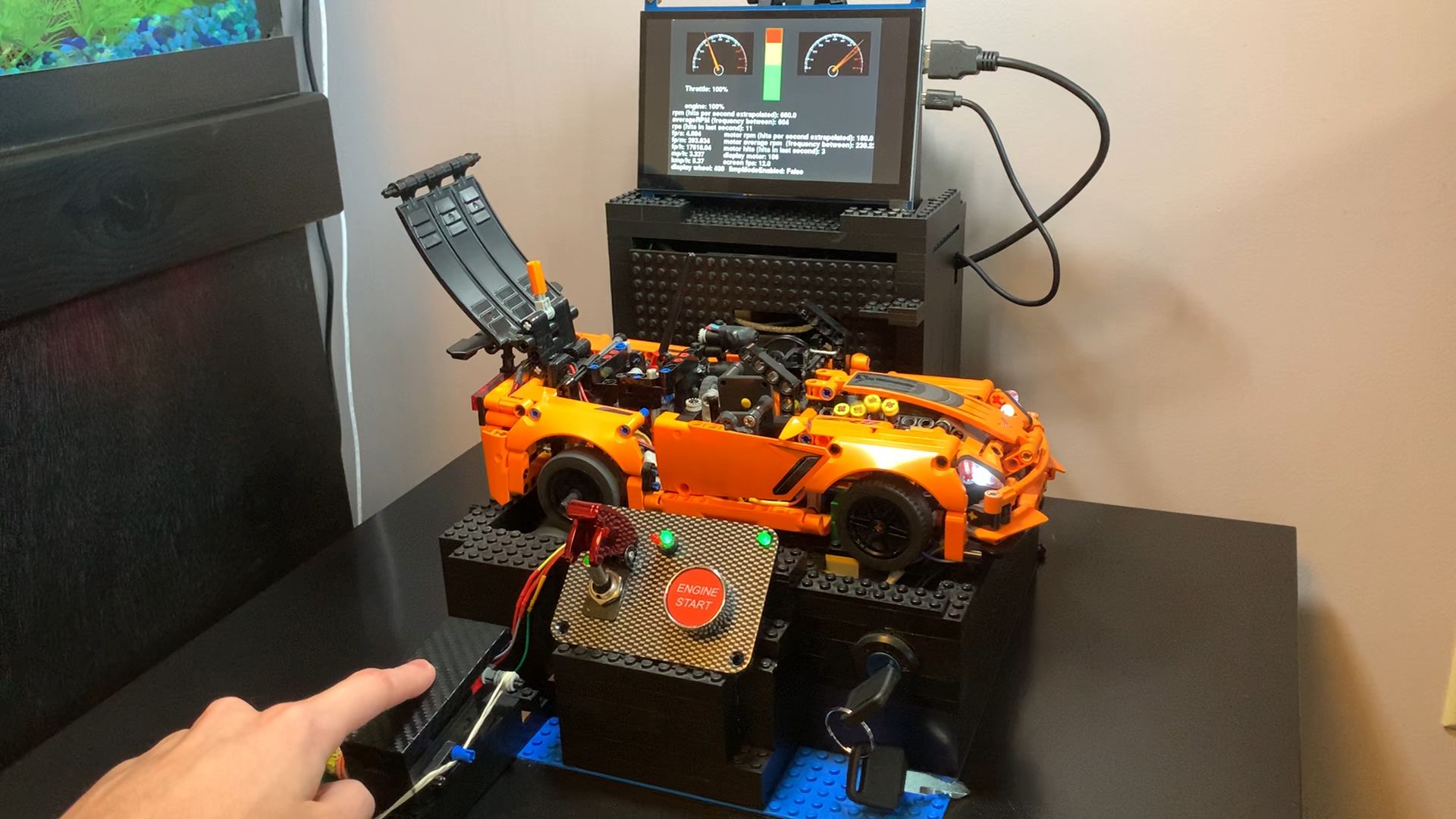 Electric Lego Corvette w/ a Raspberry Pi and a Lego 4 speed ...