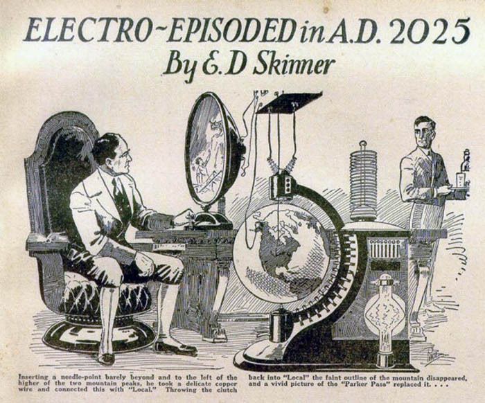 Electro-Episoded in A.D. 2025 by E.D. Skinner, Amazing Stories, August 1927 | Scrolller