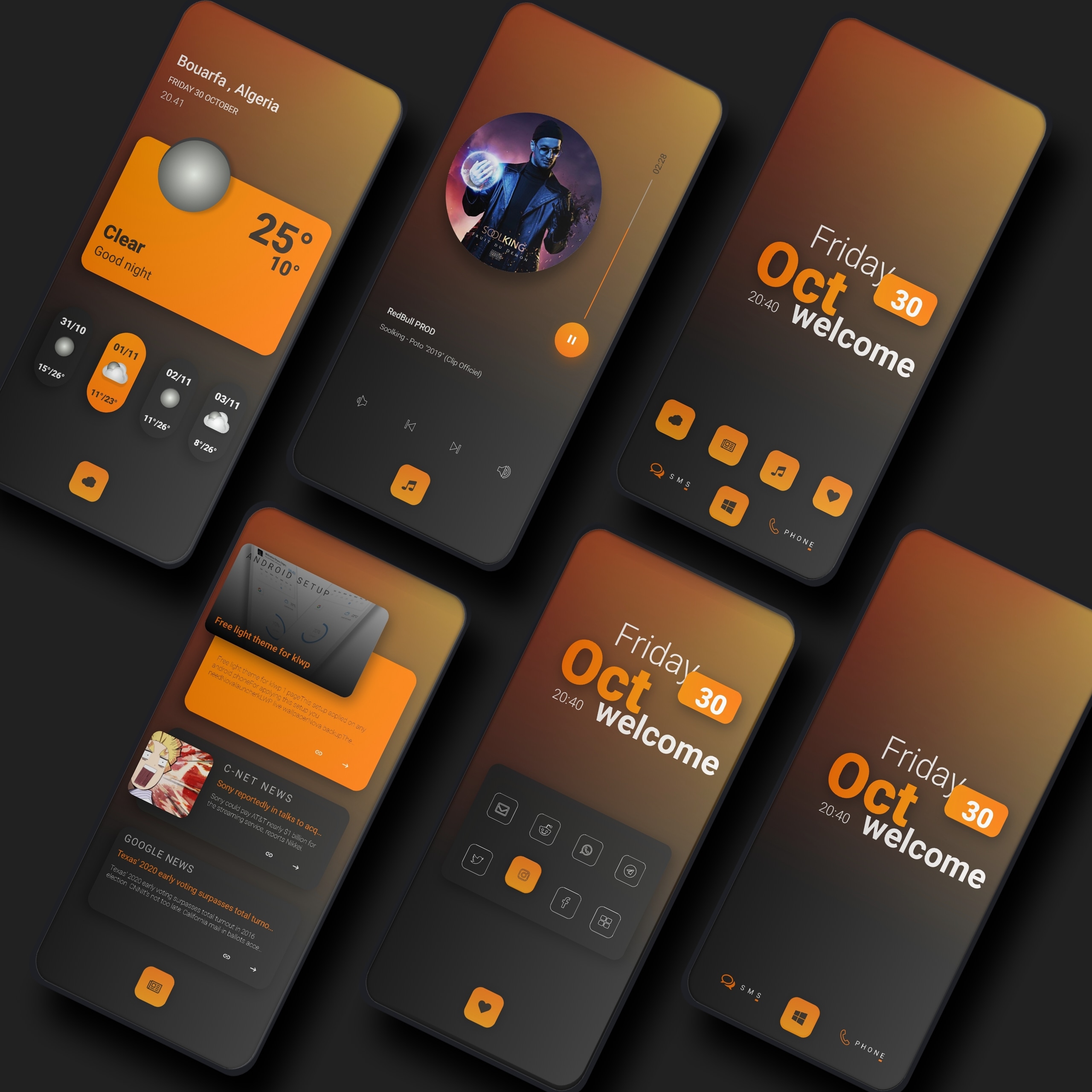 Elegant klwp animation theme for klwp | Scrolller