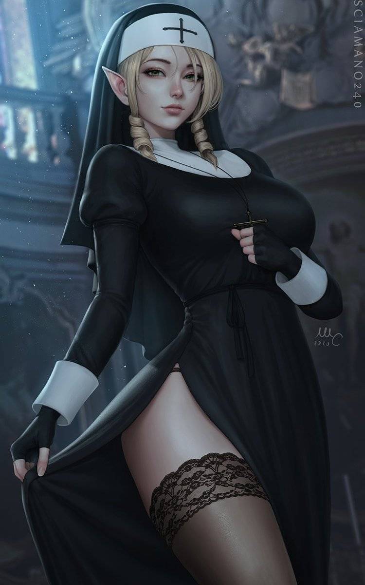 Elf Nun (Sciamano240) [Original] | Scrolller