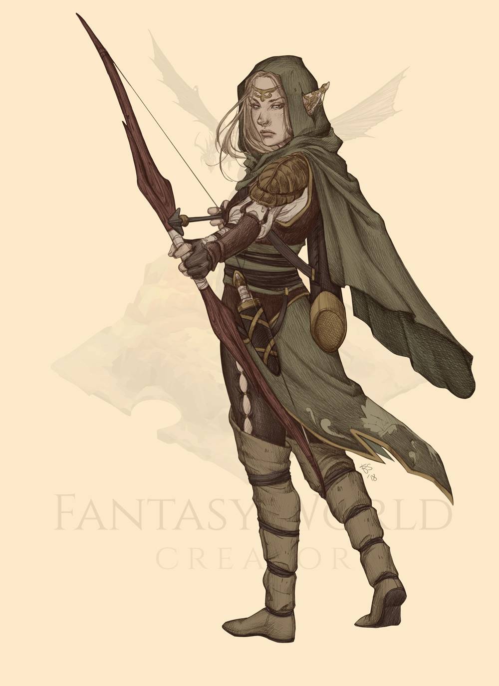Elf Ranger by Elisa Serio | Scrolller