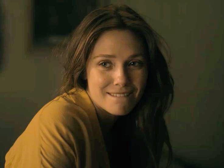 Elizabeth Olsen when she catches you stroking that thick cock to her little white panties ...
