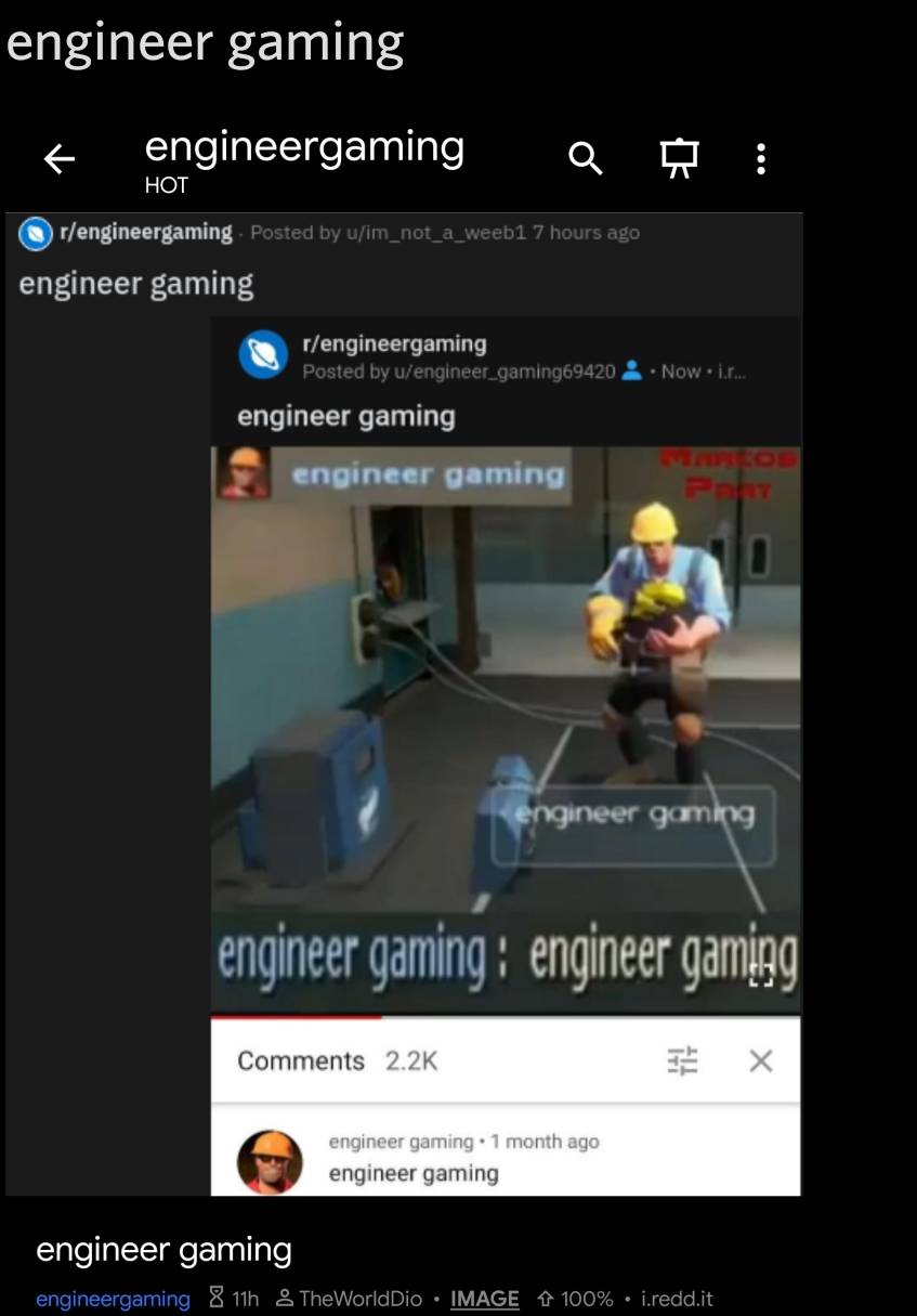 engineer gaming | Scrolller