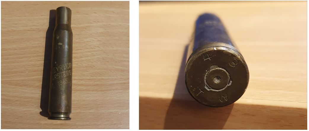 Engraved .50 BMG shell casing from 1943 | Scrolller