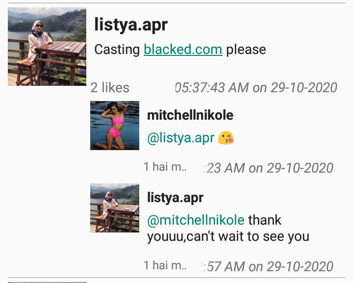 Enigmatic comments on her IG account | Scrolller