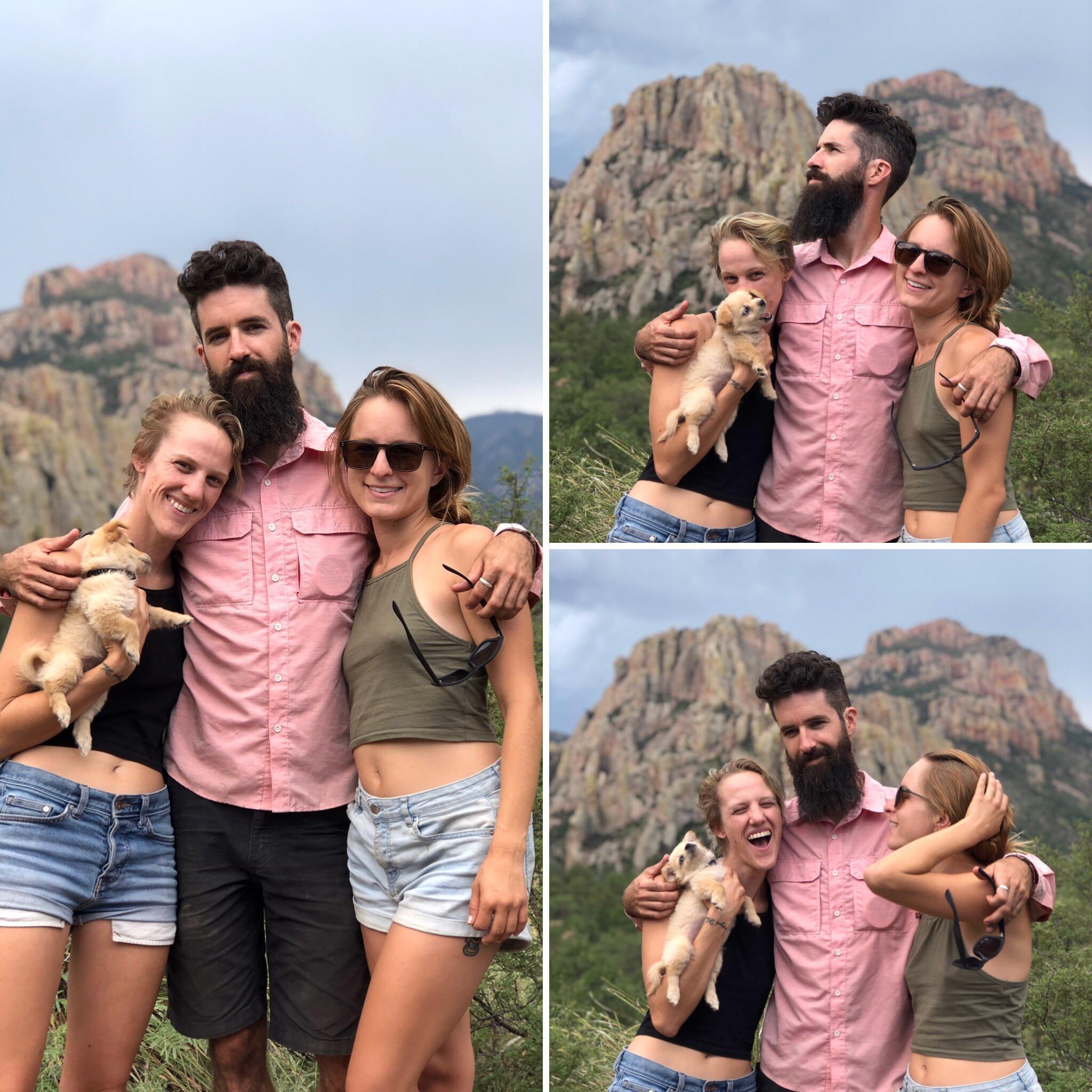 Enjoy this goofy camping photo shoot featuring ridiculous puppy faces | Scrolller