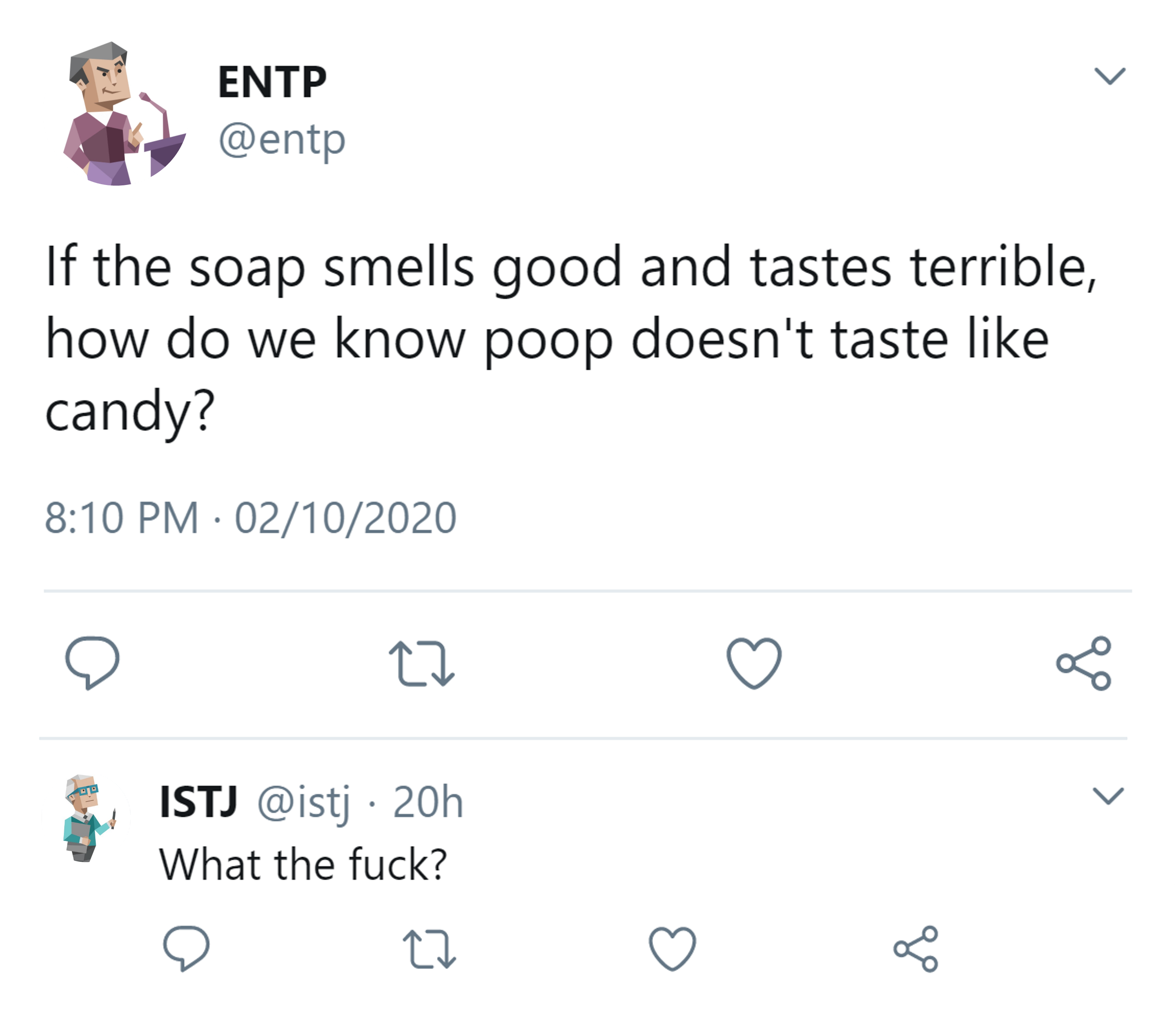 ENTP + ISTJ meme | Scrolller