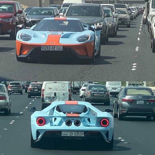 Epic Ford GT Gulf Oil Edition on the streets of Kuwait City! | Scrolller