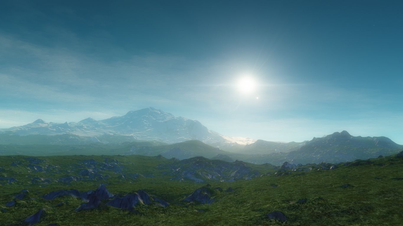 Epic landscape in a random earth like terra with life (I don't have coord its an old screenshot ...