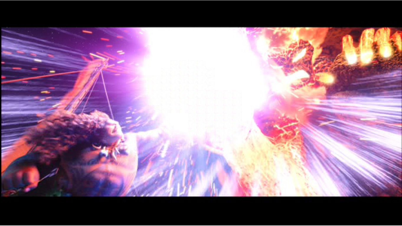 Epic Moana Screenshot I took right when Maui's hook meets Te Ka's fireball!!! | Scrolller