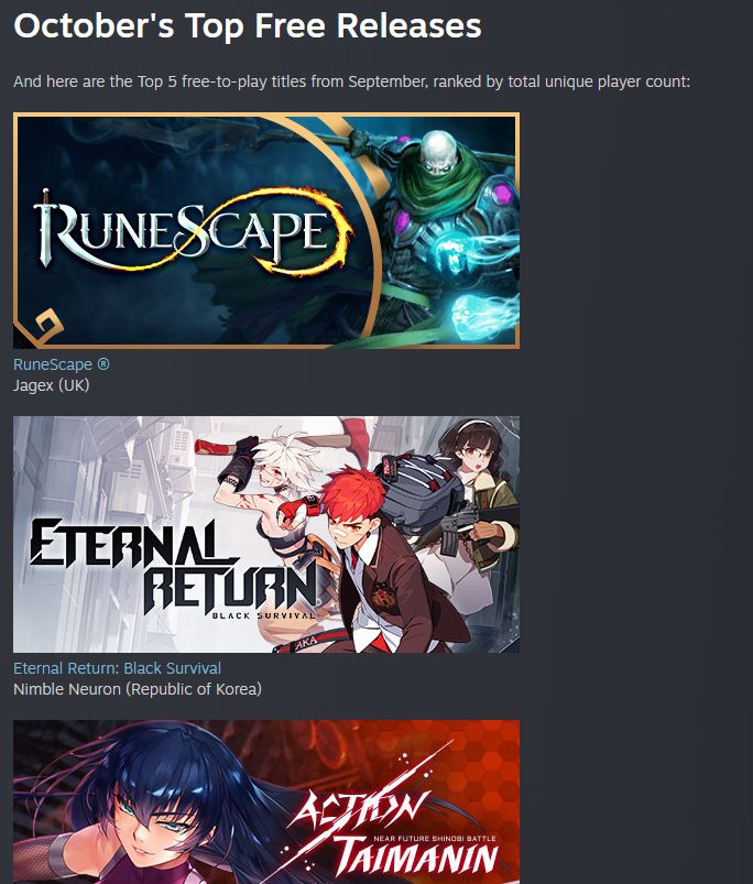 ERBS got into into October's Top Free Releases | Scrolller