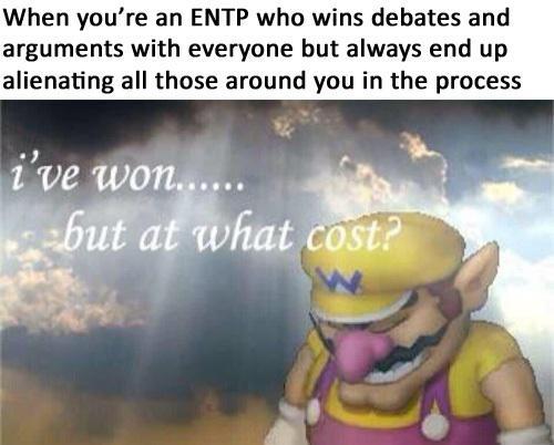 Eternal struggle of the ENTP | Scrolller