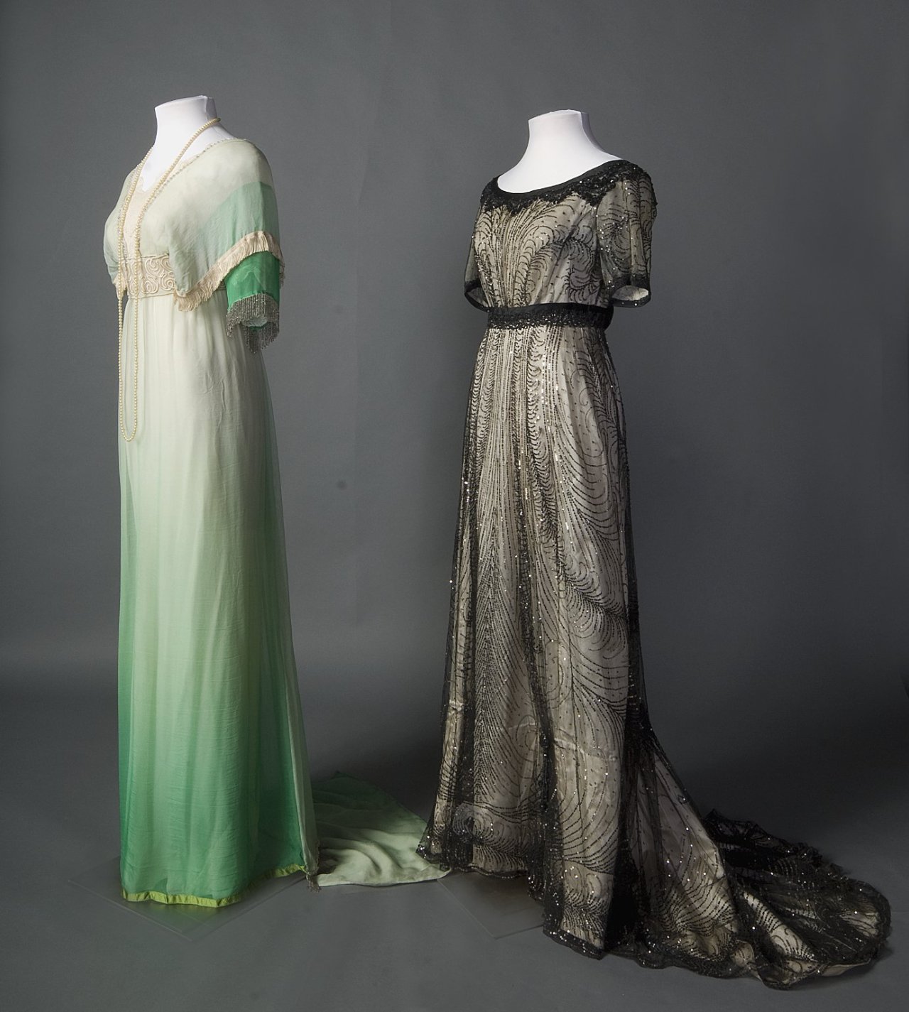 Evening dresses, 1911-1913. French. Smith College Historic Costume Collection. | Scrolller