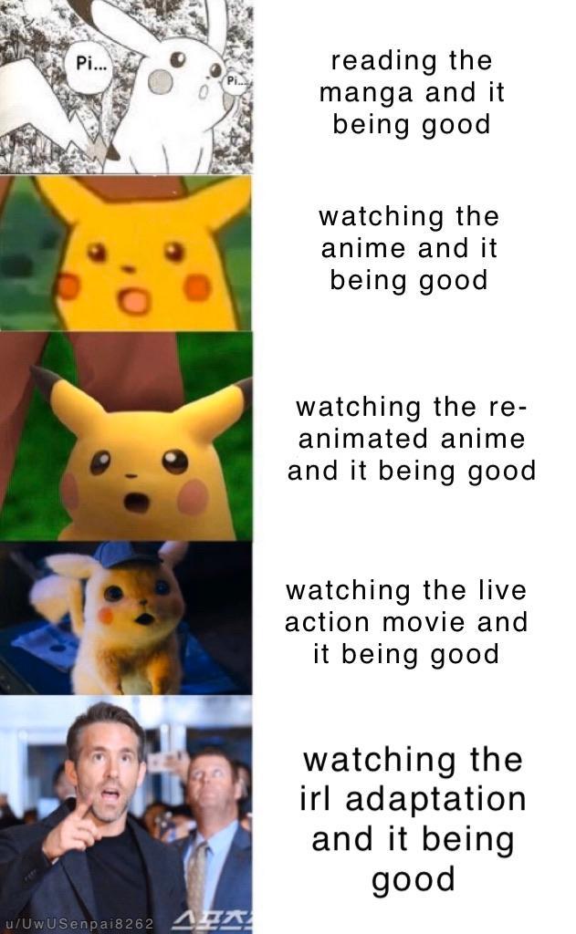 Evolution of surprised pikachu | Scrolller