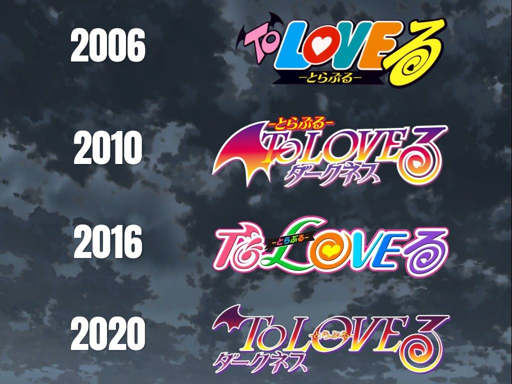 Evolution of To Love Ru Logos from Time to Time. | Scrolller