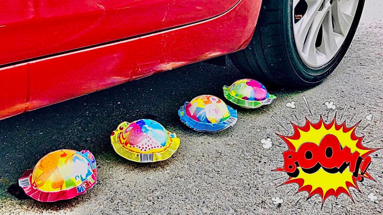 EXPERIMENT Crushing Crunchy | ASMR | Oddly Satisfying Video | Car VS | Scrolller