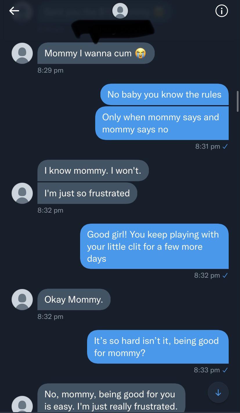 Exploring being a Mommy with my Twitter submissive… he’s a good little ...