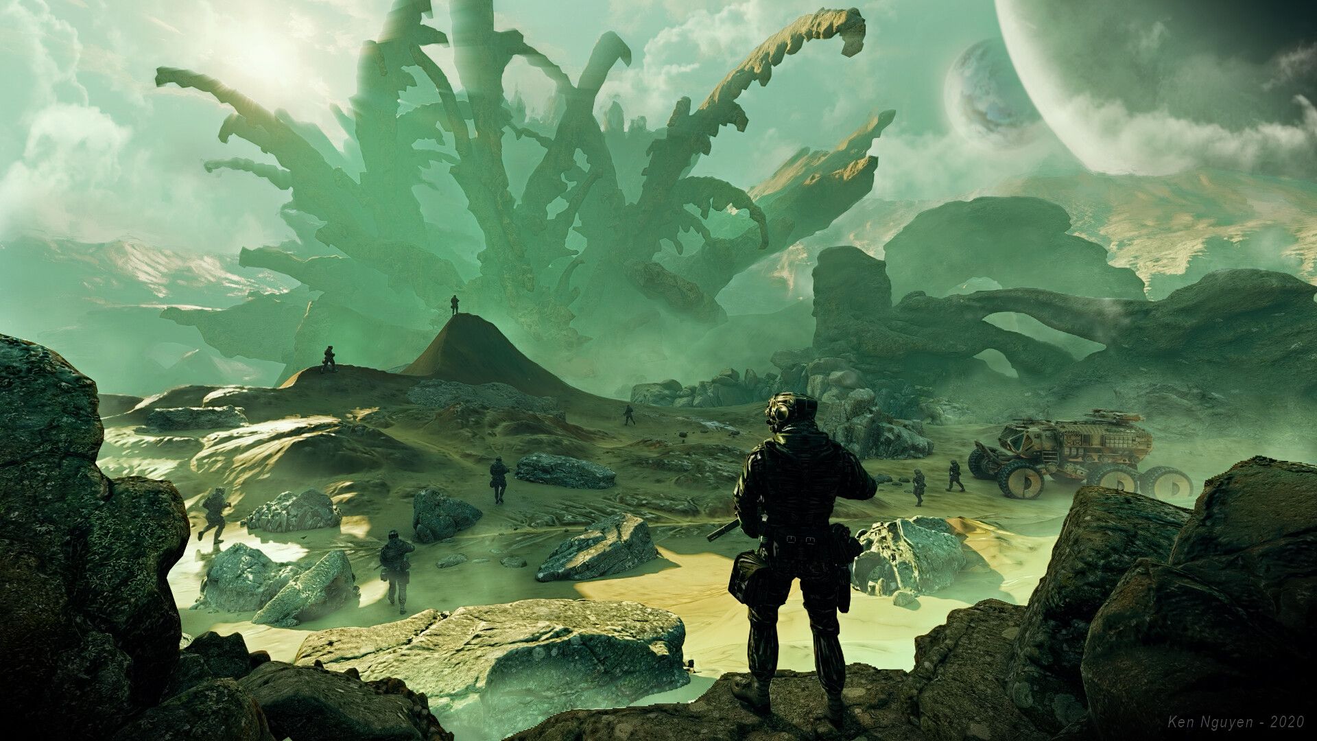 Exploring New Worlds - Alien Encounter, Ken Nguyen | Scrolller