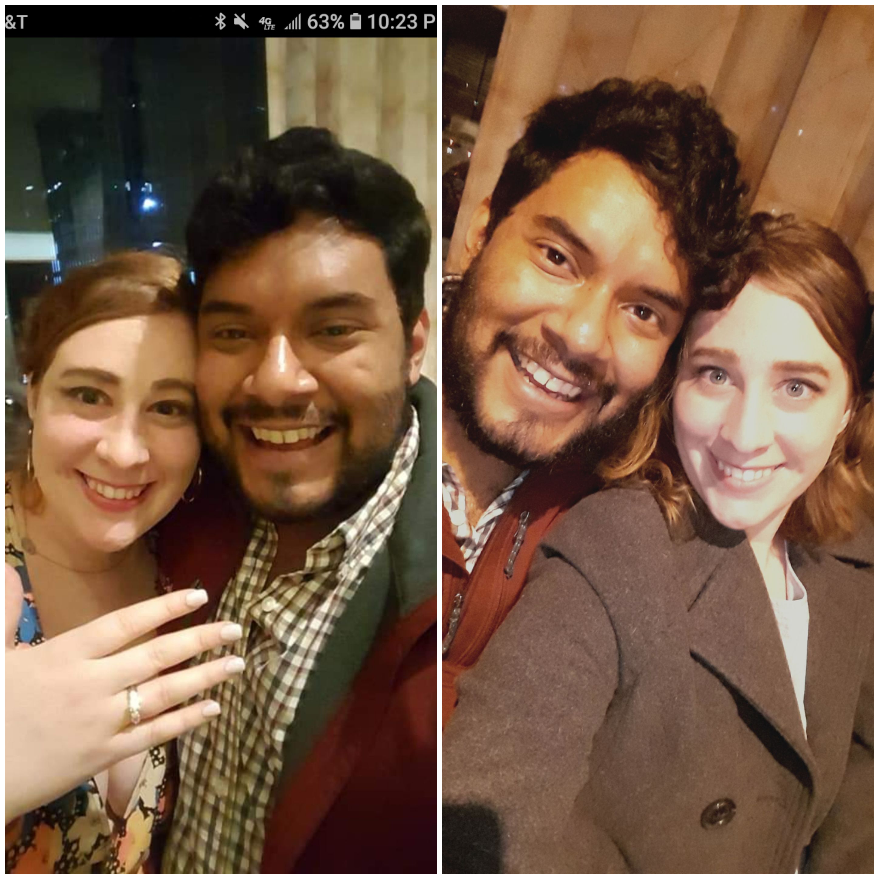 Face gains, 1 year apart, 90 pounds lost between the two of us. We lost most of it in during the ...