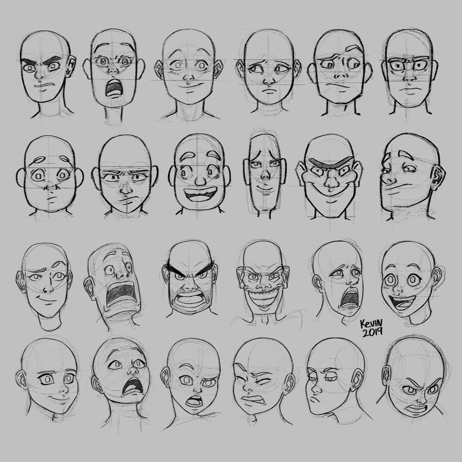 Facial expressions study | Scrolller