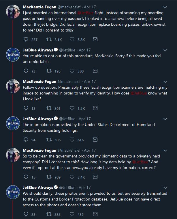 Facial Recognition @ JetBlue | Scrolller