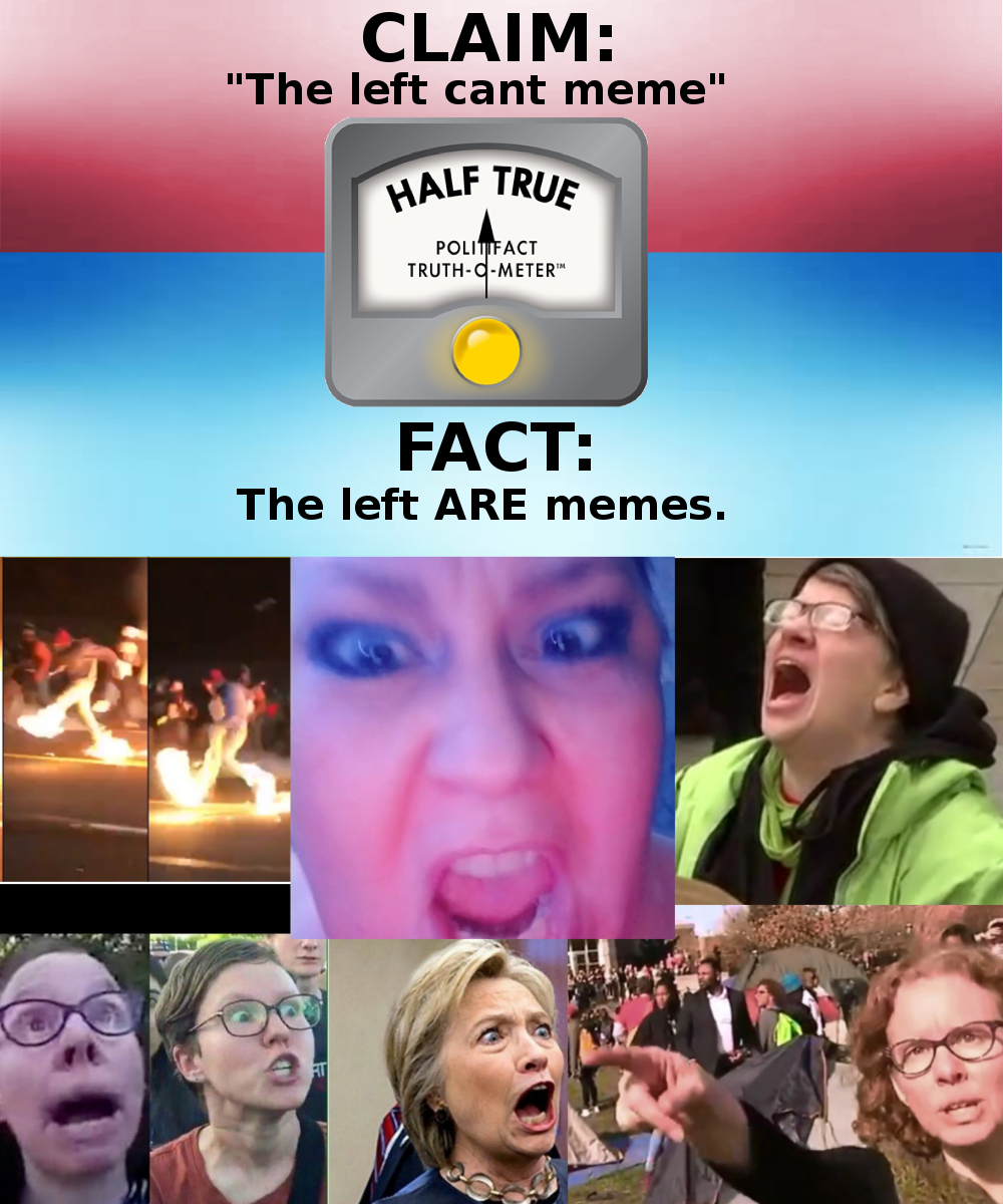 Fact Check: "the left cant meme" | Scrolller