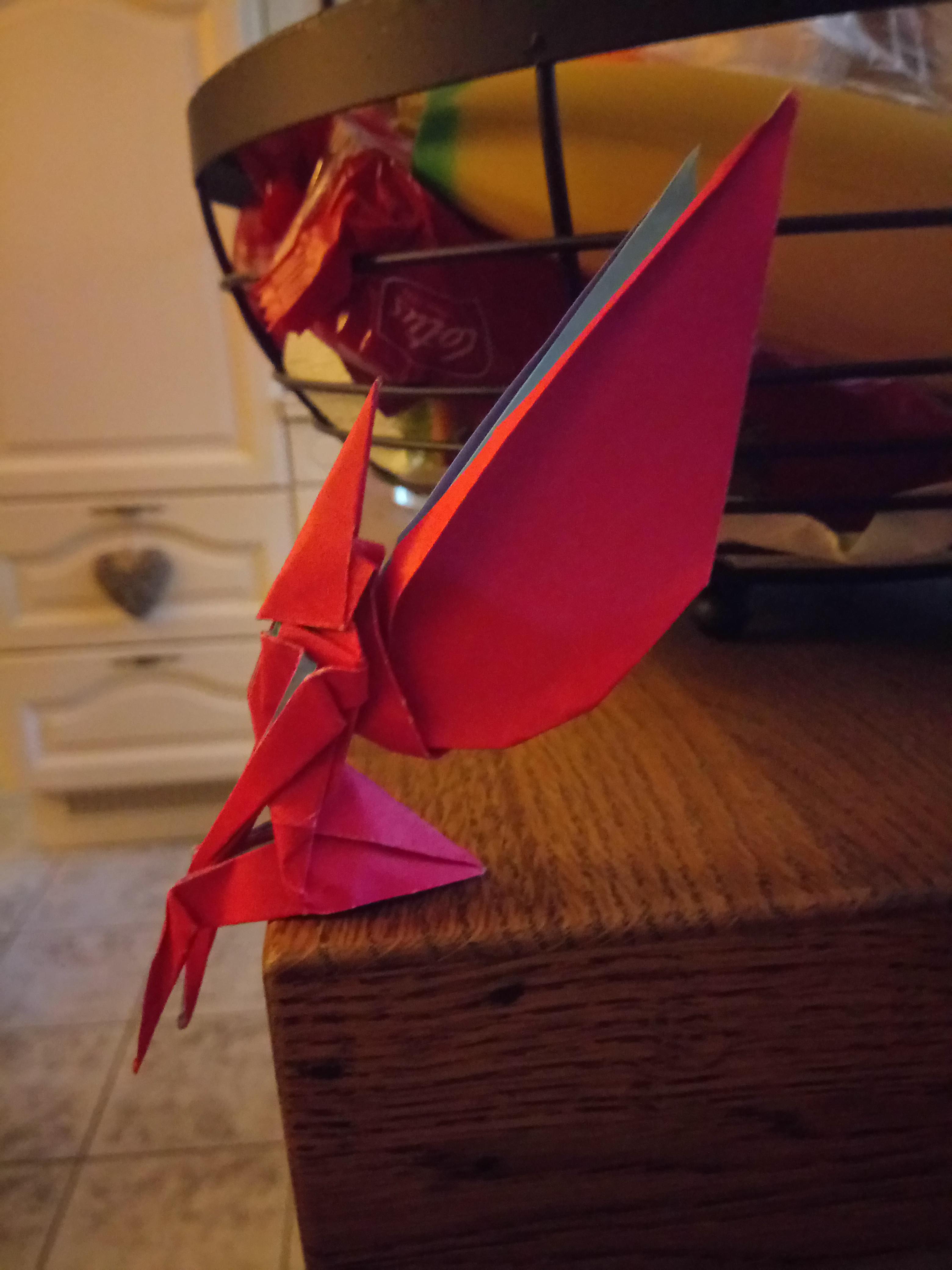 Fairy by Yoshihisa Kimura, folded by me. This model is a ton of fun to fold | Scrolller