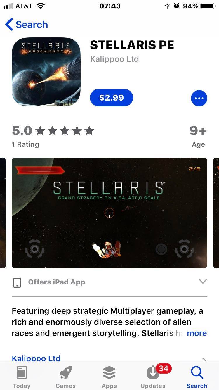 Fake Stellaris on the app store | Scrolller