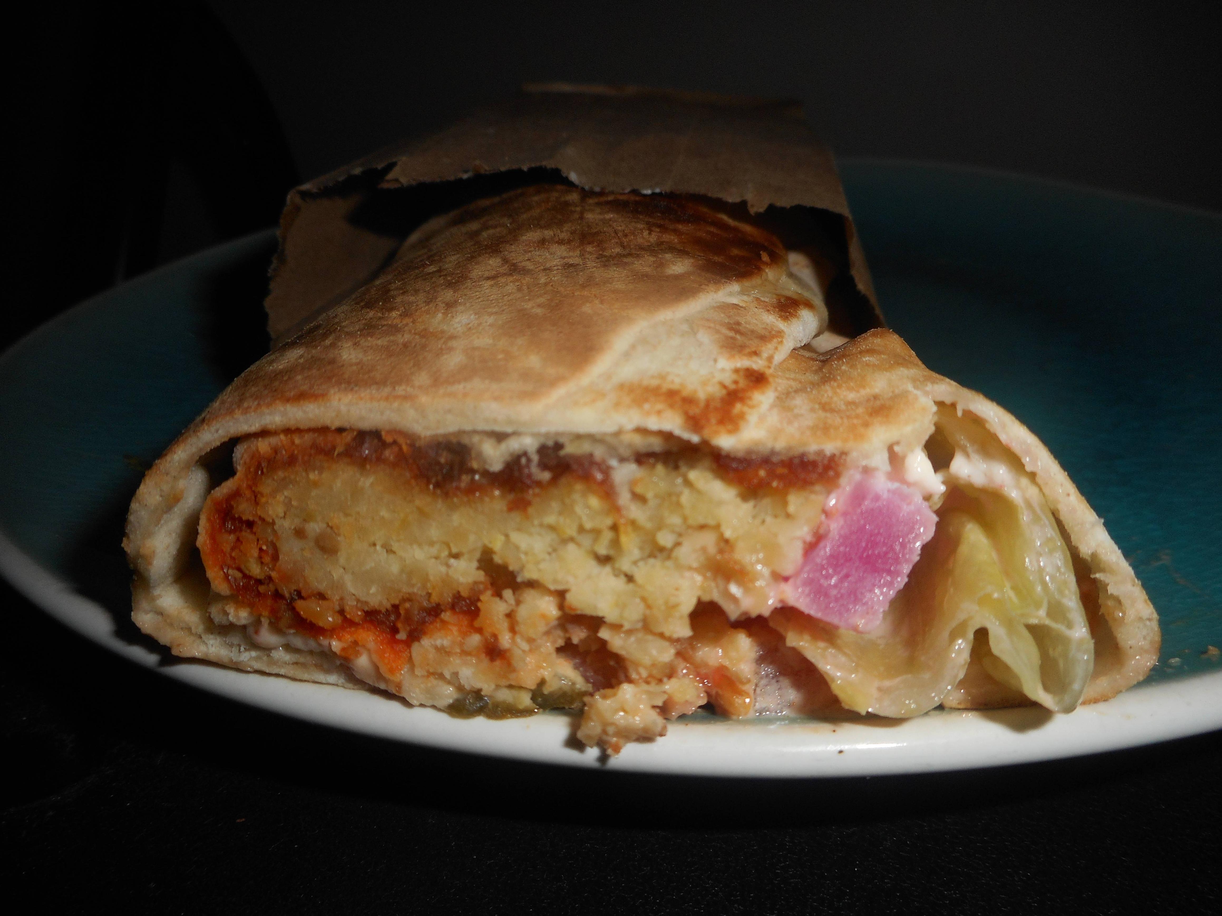 Falafel pita wrap from Highland Halal Shawarma | Scrolller