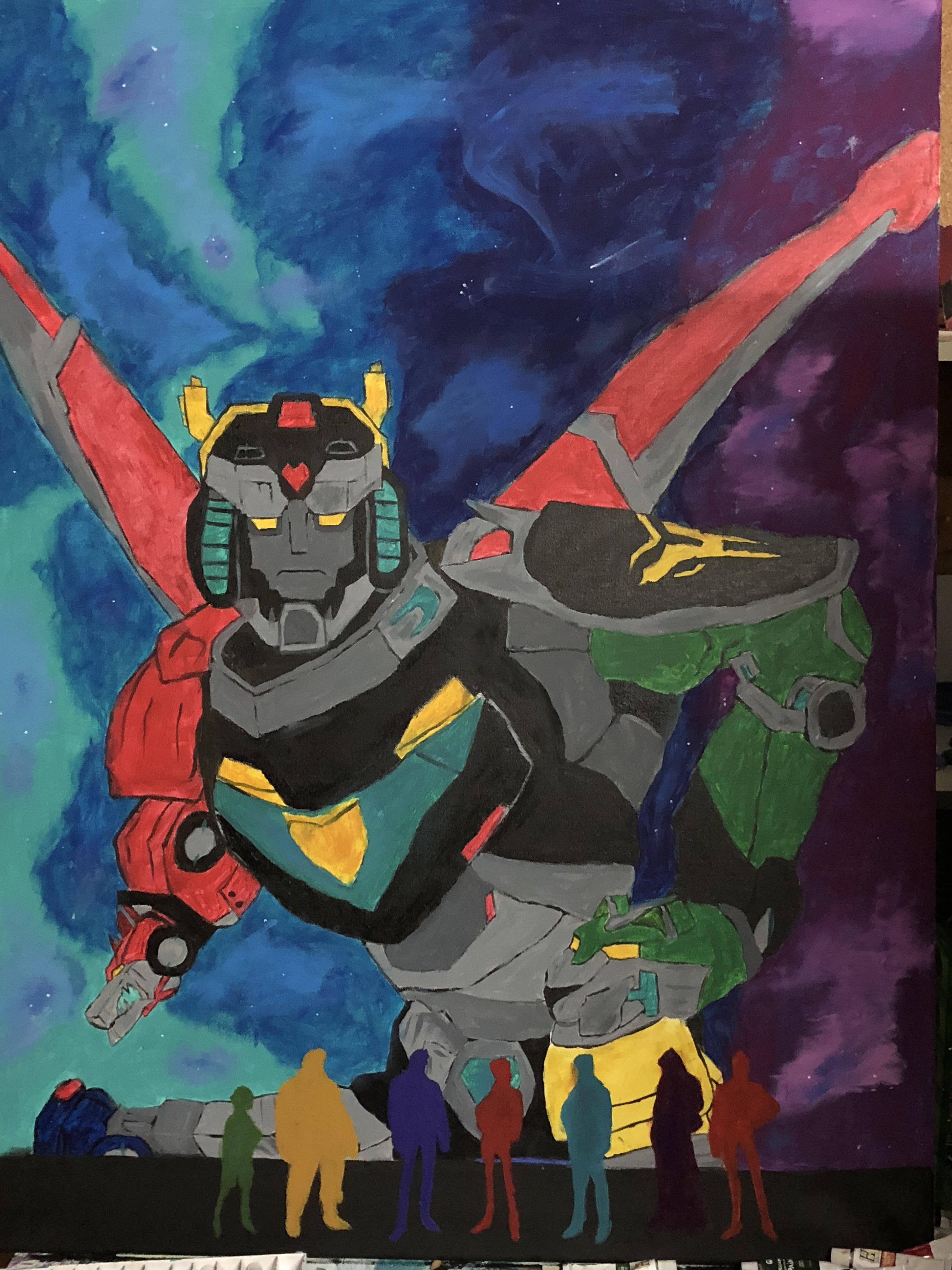 Fan Art by a friend of mine. 13 yo Girl in love with Voltron. | Scrolller