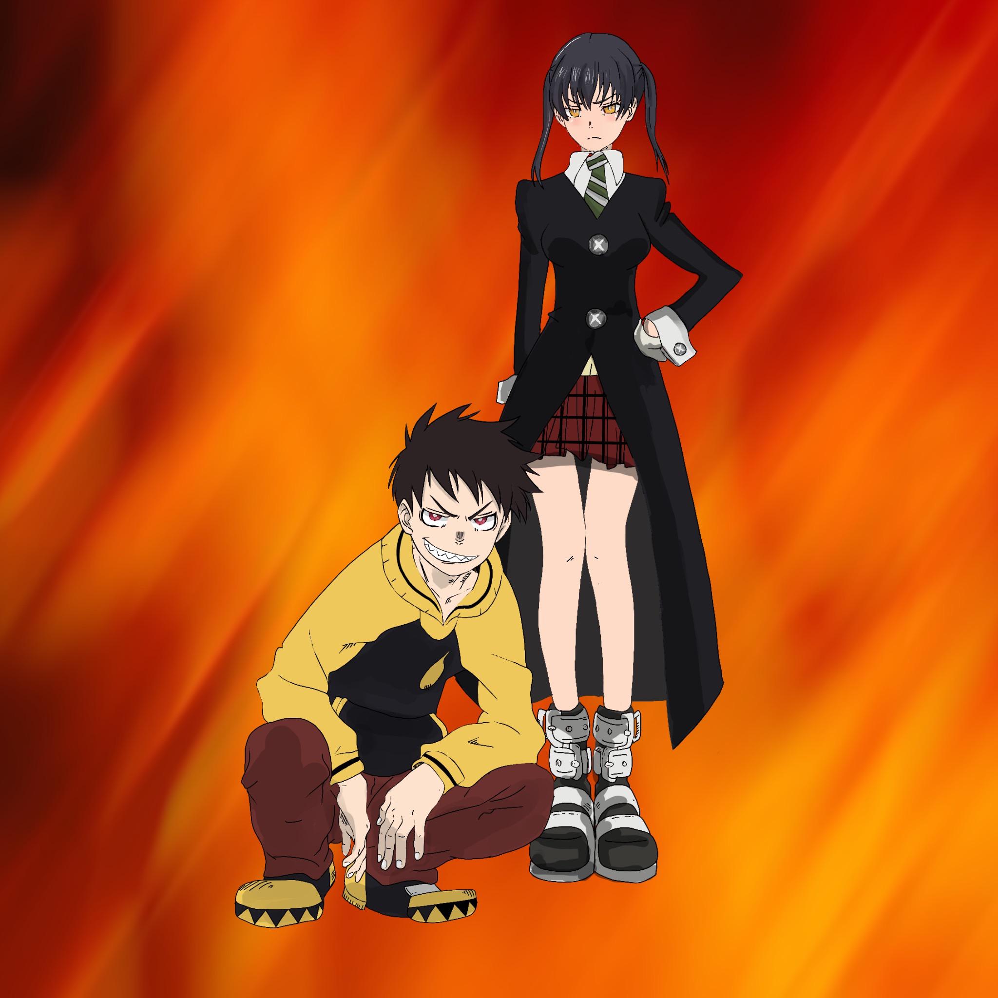Fan Art Shinra X Soul Tamaki X Maka Scrolller Fan Art Shinra X Soul Tamaki X Maka Scrolller