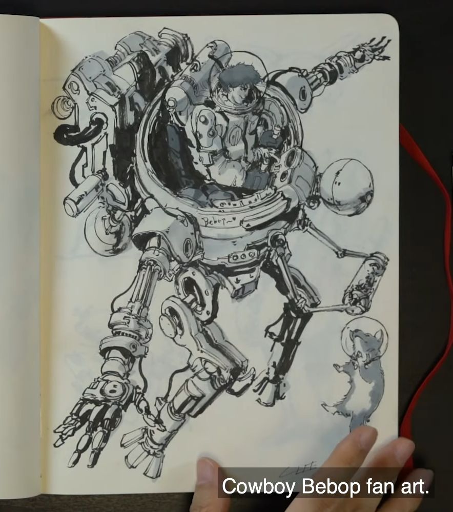 Fanart by Charles Lee in his Personal Sketchbook Tour | Scrolller