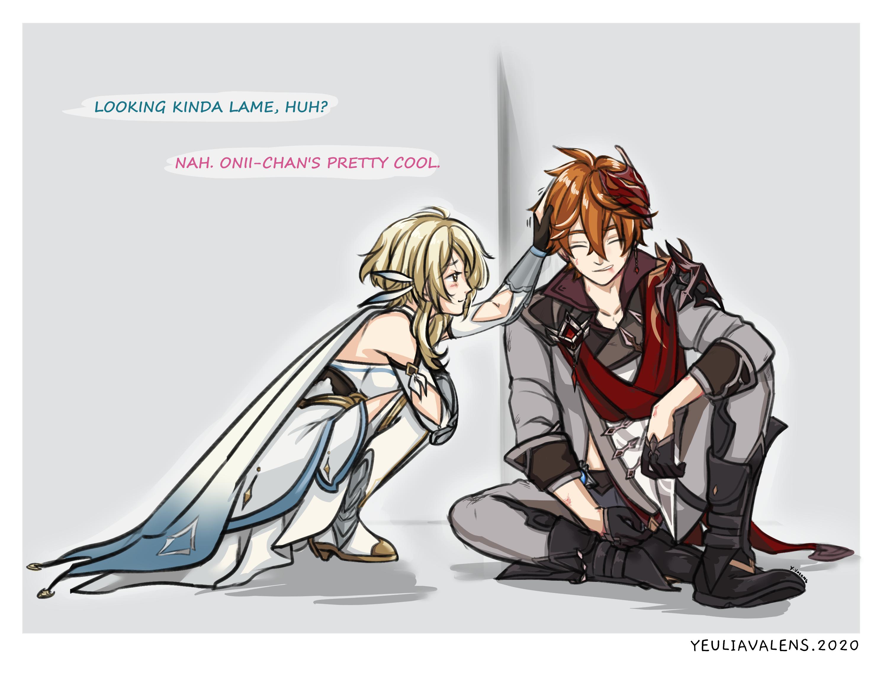 [FANART] giving some well-deserved headpats to best bro | Scrolller