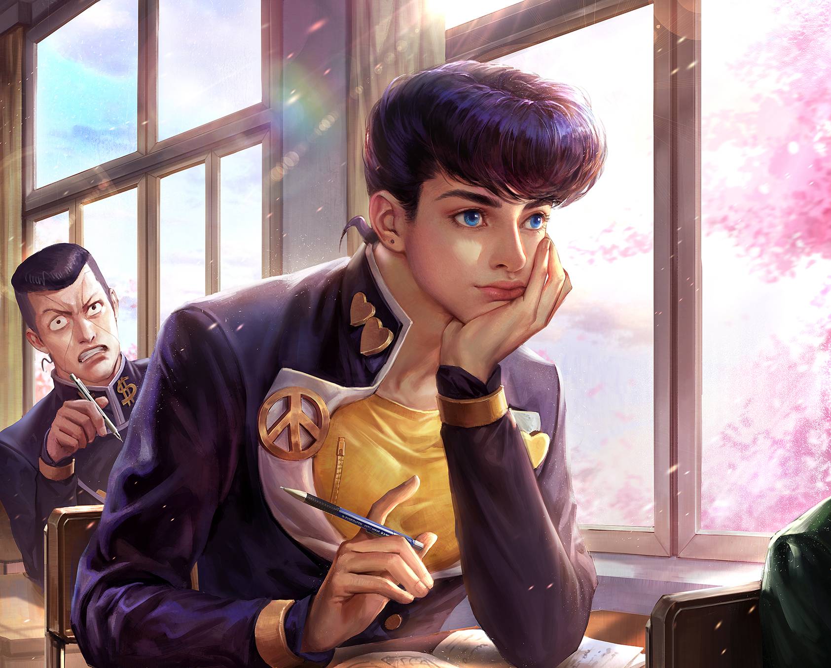 [Fanart] Josuke & Okuyasu in Class | Scrolller