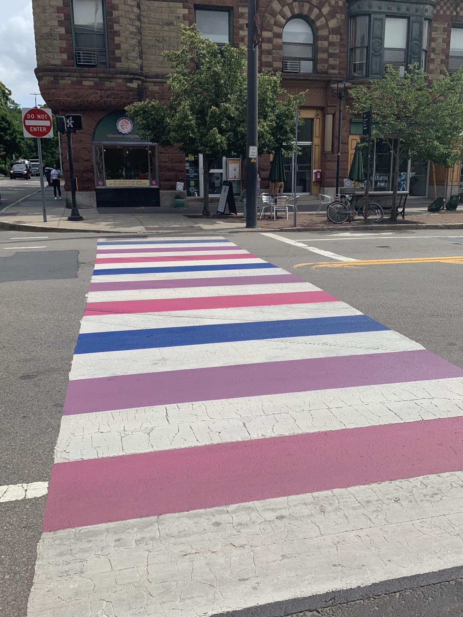 Favorite crosswalk in Boston 💖💜💙 | Scrolller