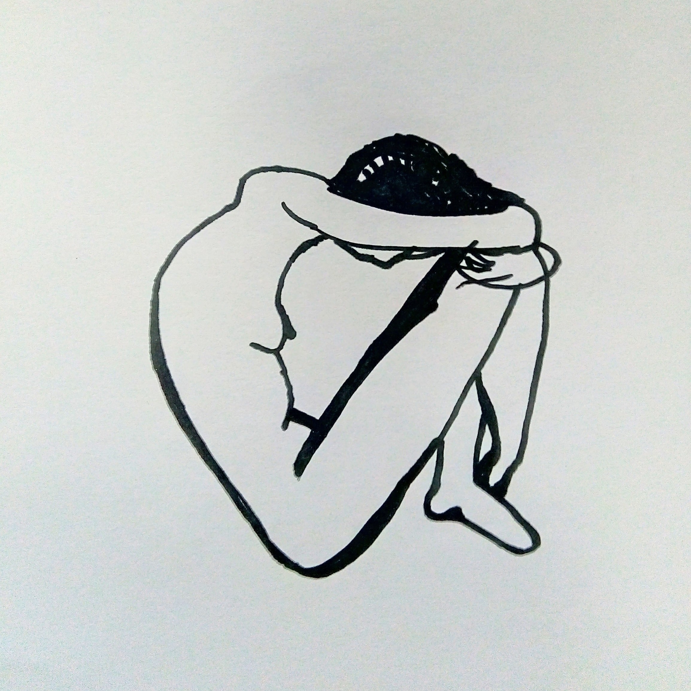 Figure study - sharpie | Scrolller