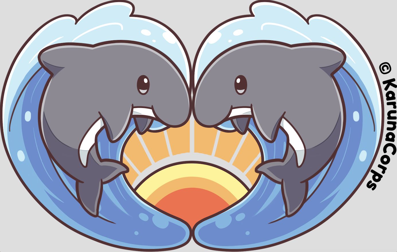 Final Version of Dolphin Illustration! | Scrolller