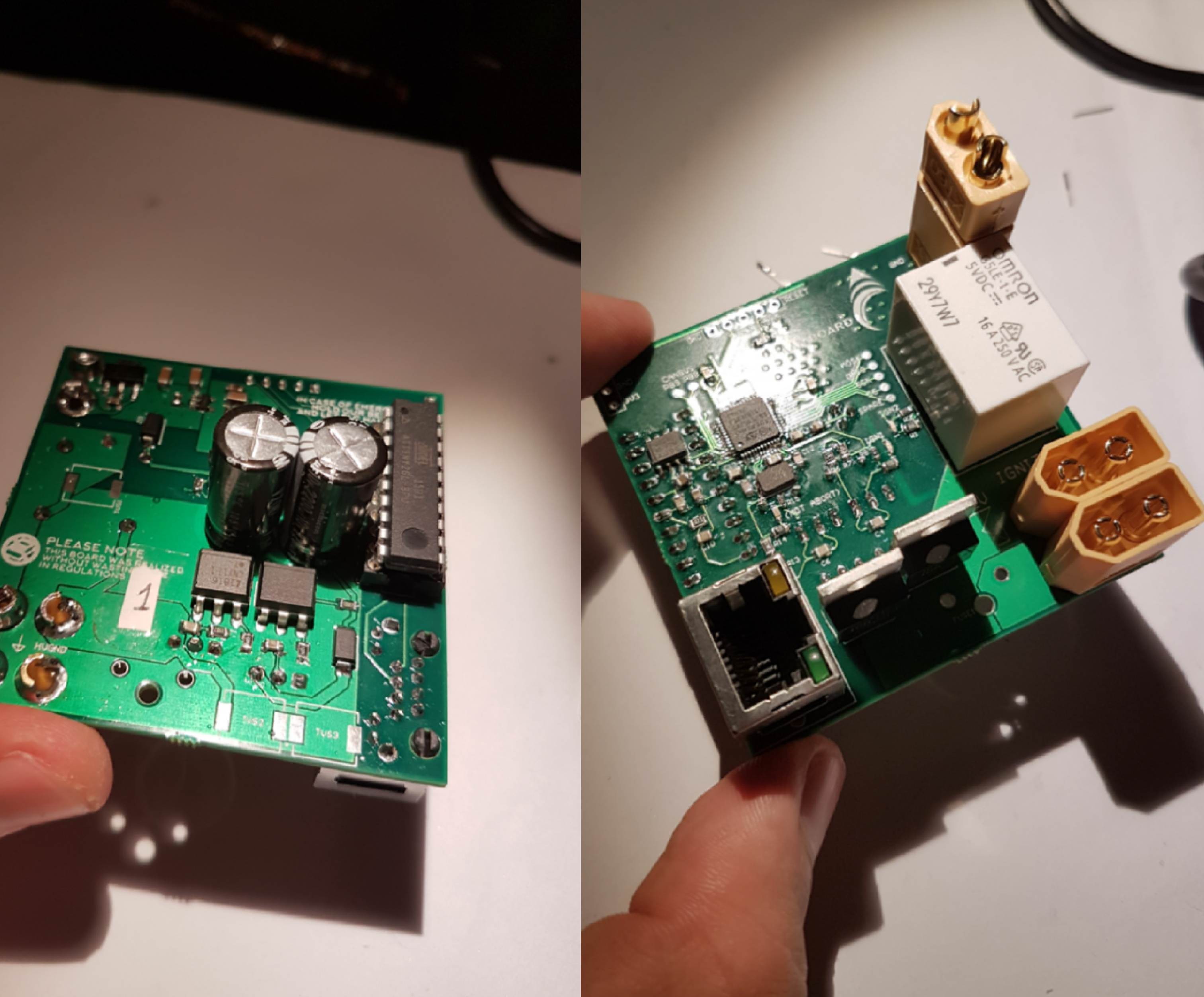 Finally completed our first fully designed, printed and hand-soldered PCB! | Scrolller