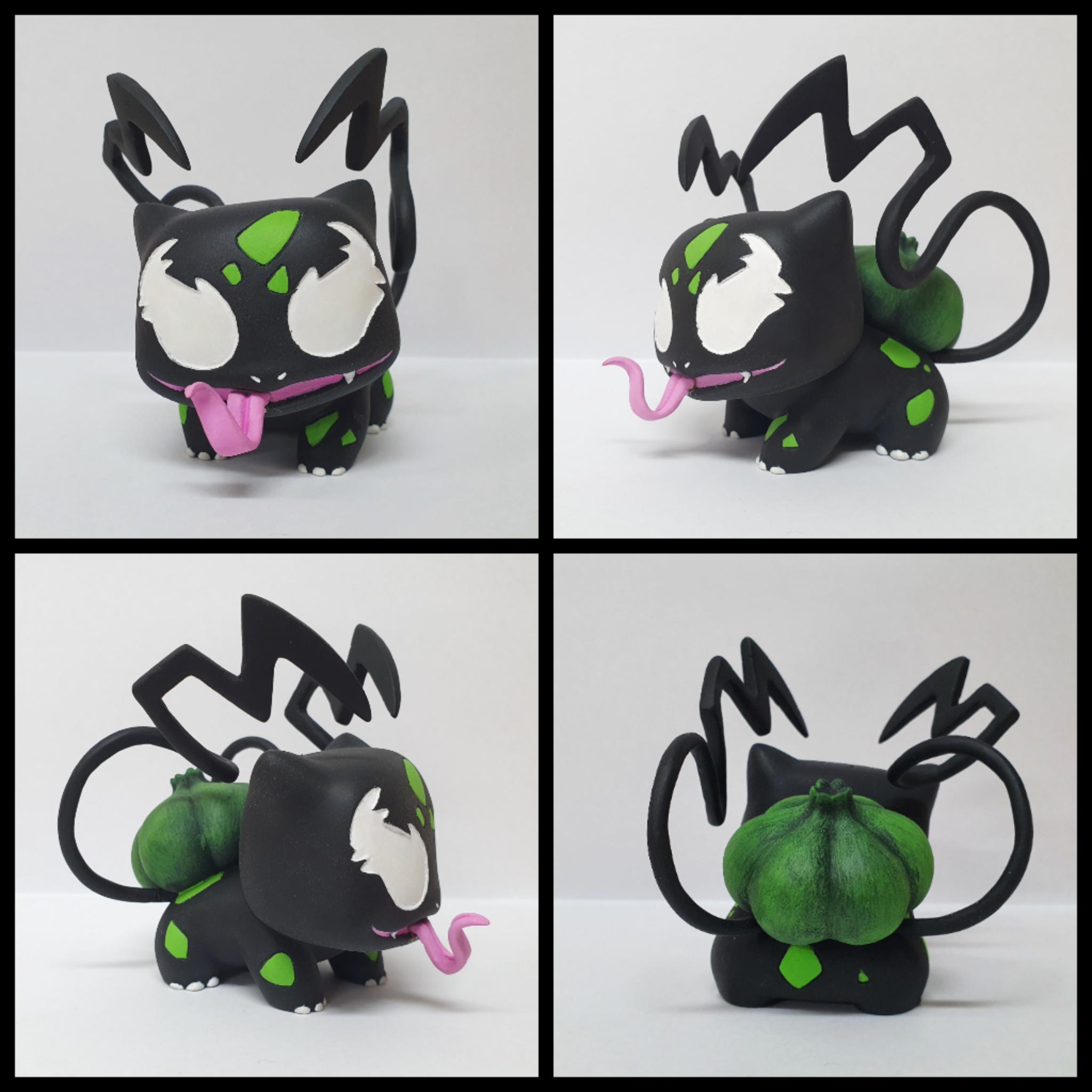 Finally finished my custom Venomized Bulbasaur! | Scrolller