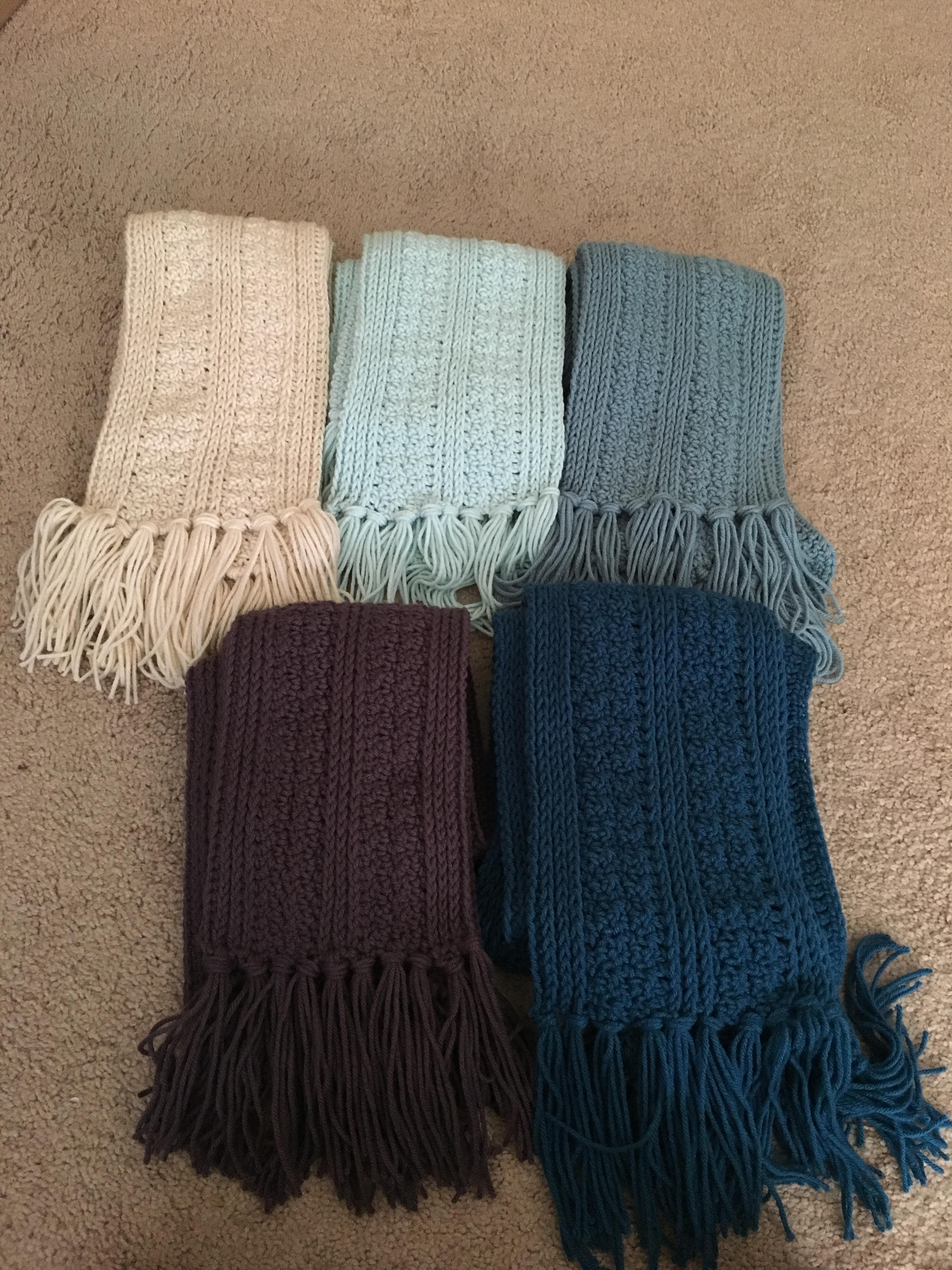 Finally finished scarves for all my bridesmaids with less than a month to go! | Scrolller