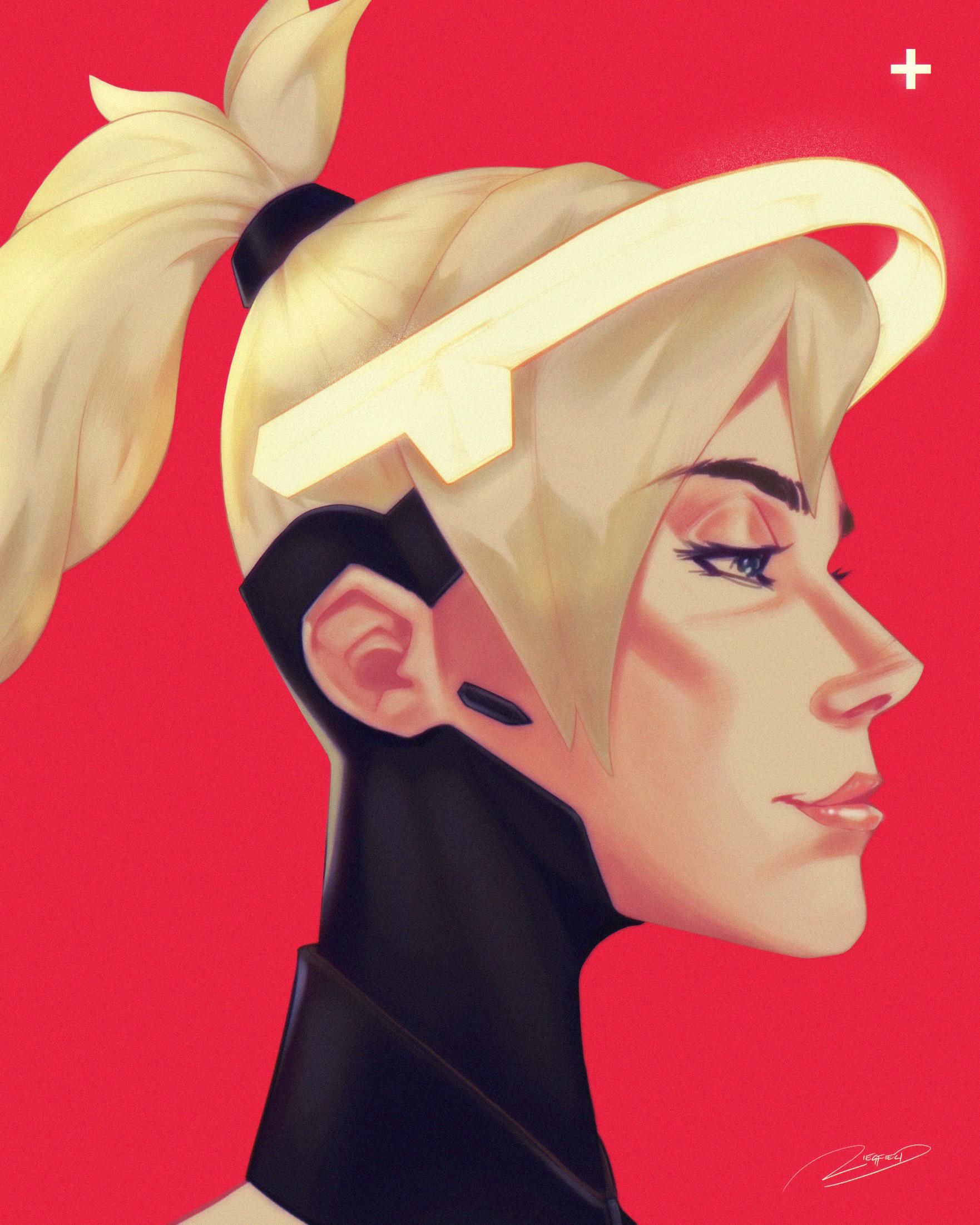 Finally Got Overwatch For Myself Made Some Mercy Fanart To Celebrate
