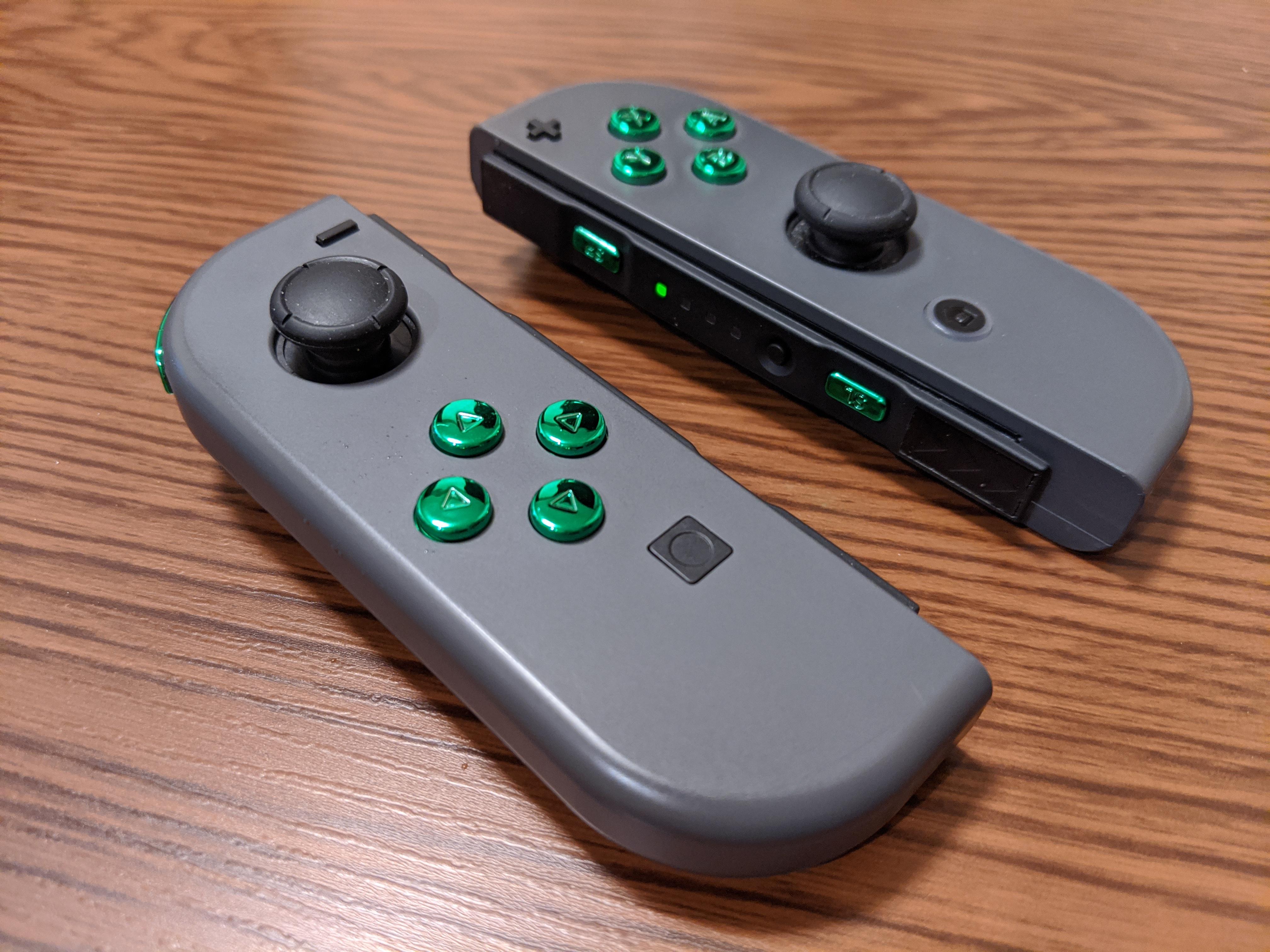 Finally put some custom buttons in my joy cons, pretty pleased with how they turned out! The ...