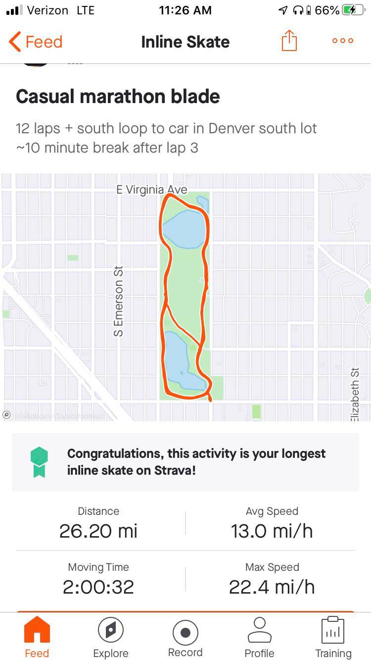 Finished my first marathon blade today! Next time going for sub 2hr. | Scrolller
